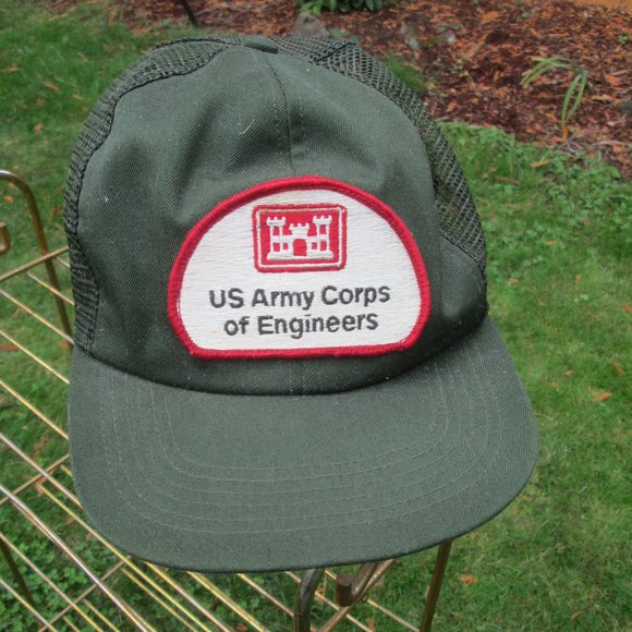 Vintage | Accessories | Vintage Us Army Corps Of Engineers Snapback Hat ...